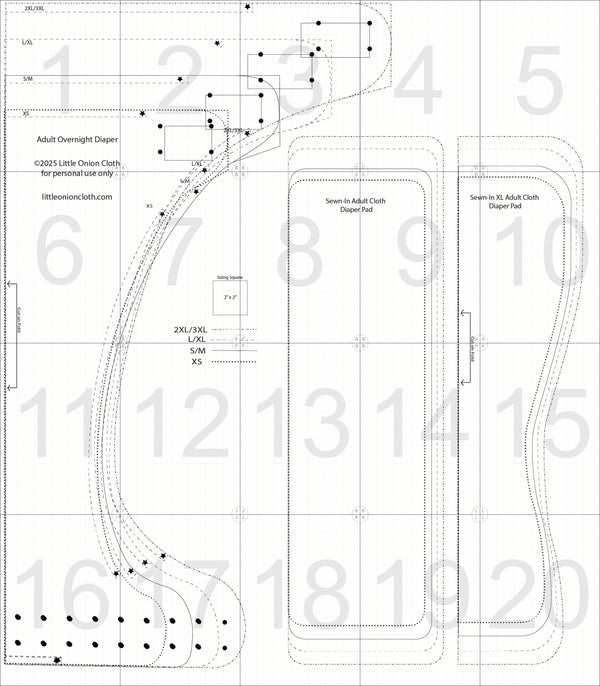 Overnight Adult Cloth Diaper Sewing PDF Pattern – littleonionpatterns