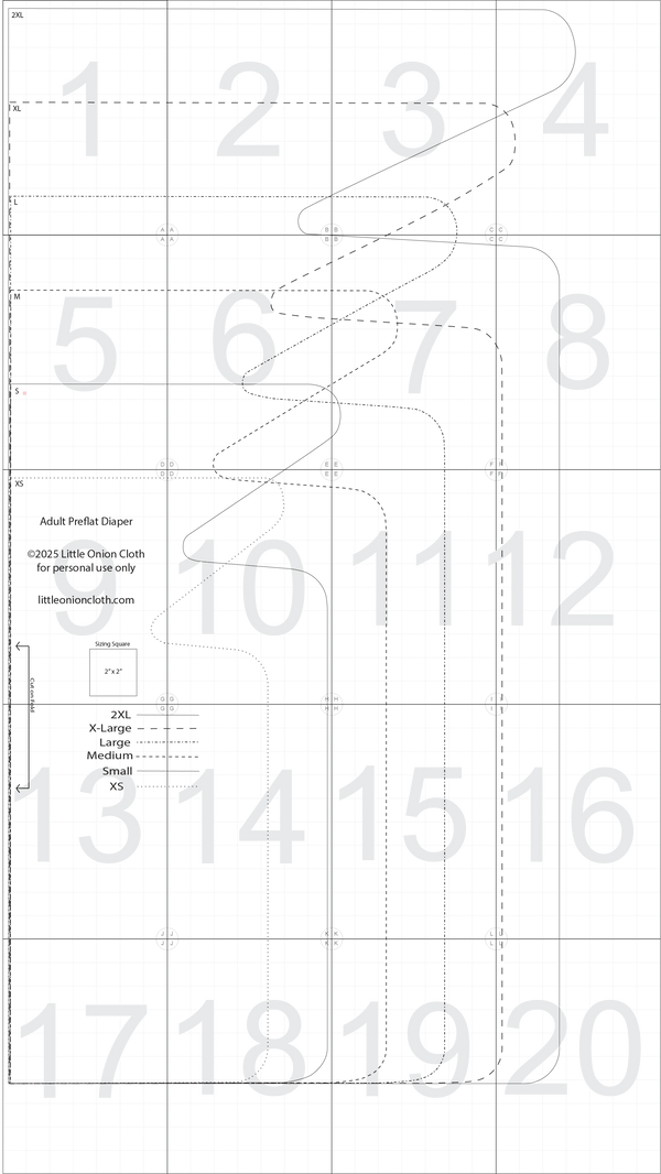 Preflat Adult Cloth Diaper PDF Sewing Pattern – littleonionpatterns